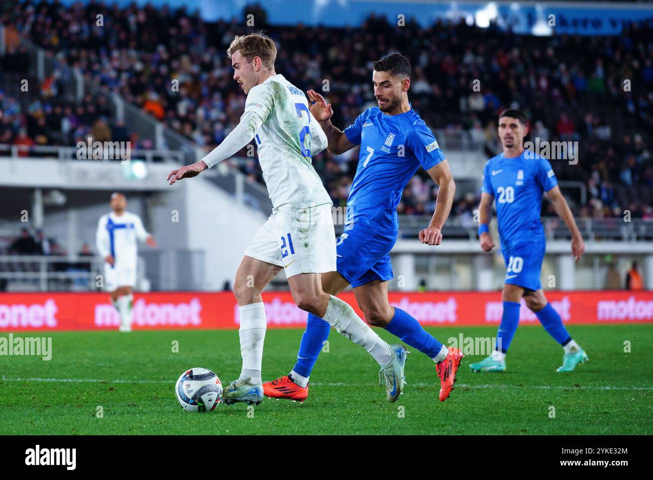 Helsinki, Finland. 17th Nov 2024. Daniel Håkans of Finland during the ...