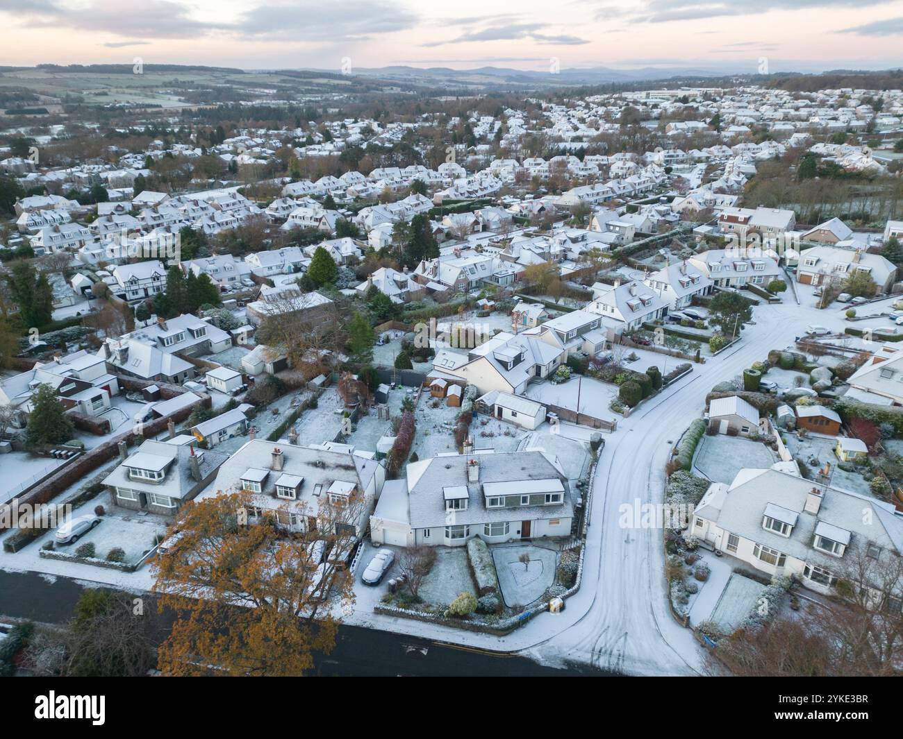 UK Weather 18/11/24. Aberdeen Scotland. First snowfall of the winter ...