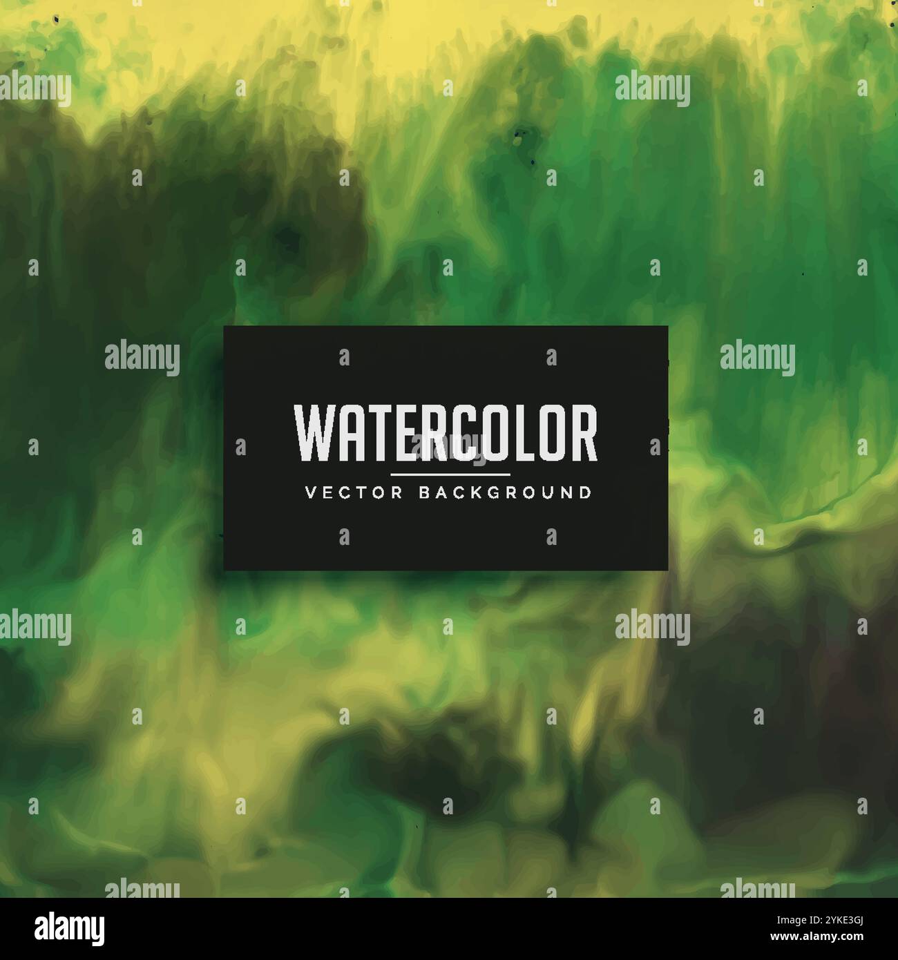 awesome green watercolor texture background Stock Vector Image & Art ...