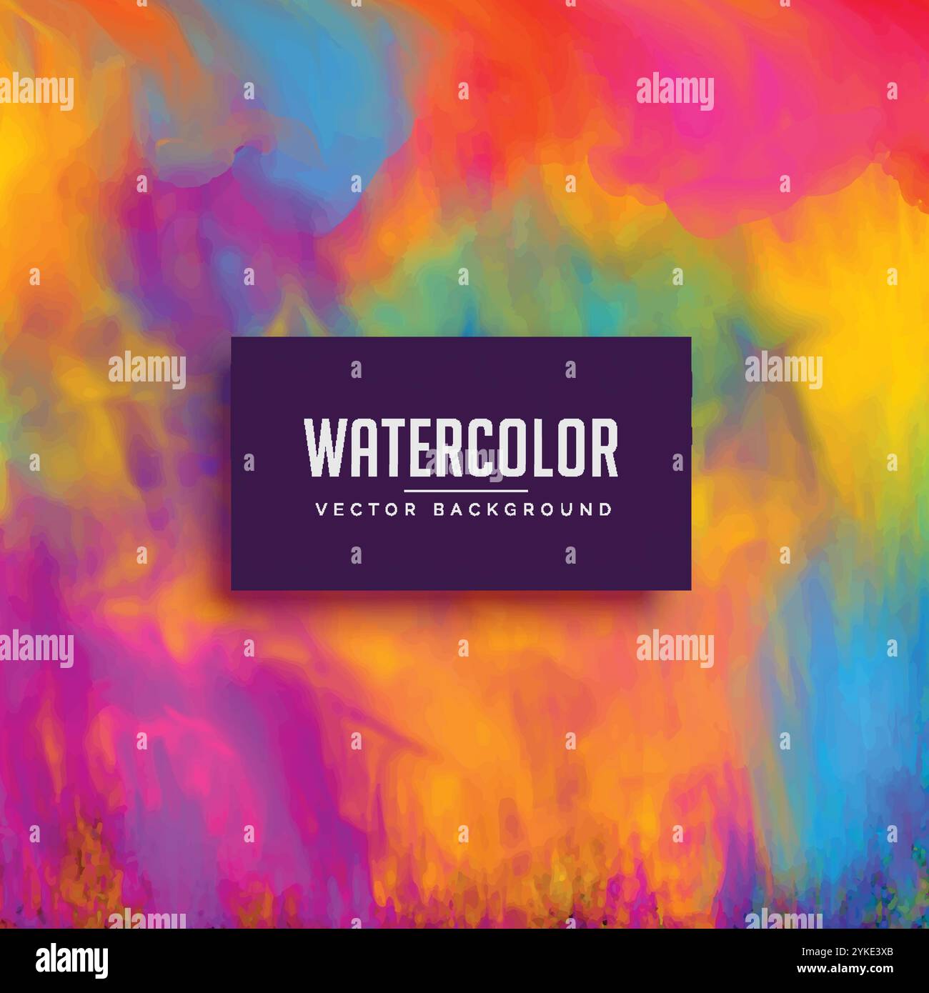 beautiful watercolor background with flowing ink effect Stock Vector ...