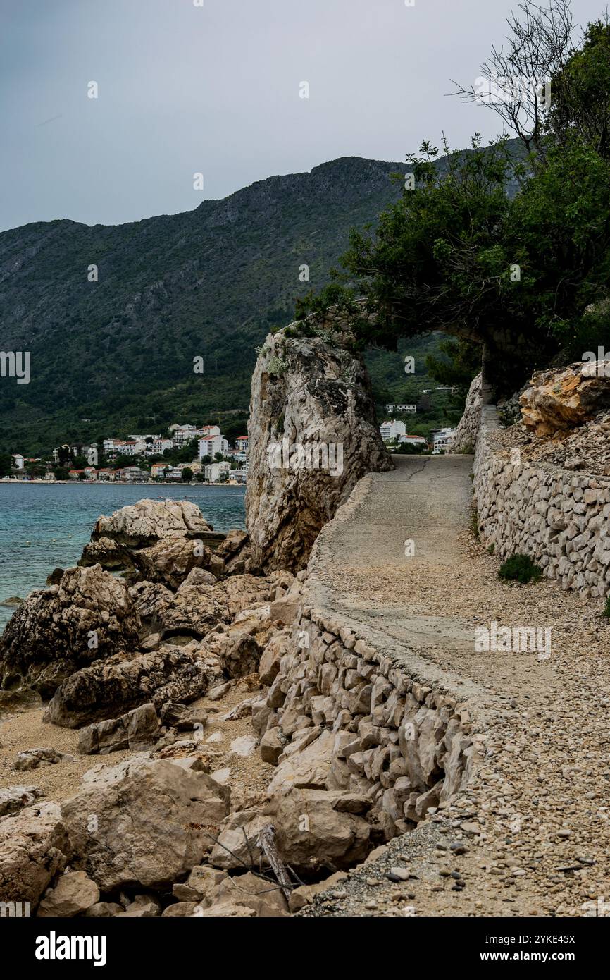 The small Croatian harbour town of Igrane is a popular tourist ...