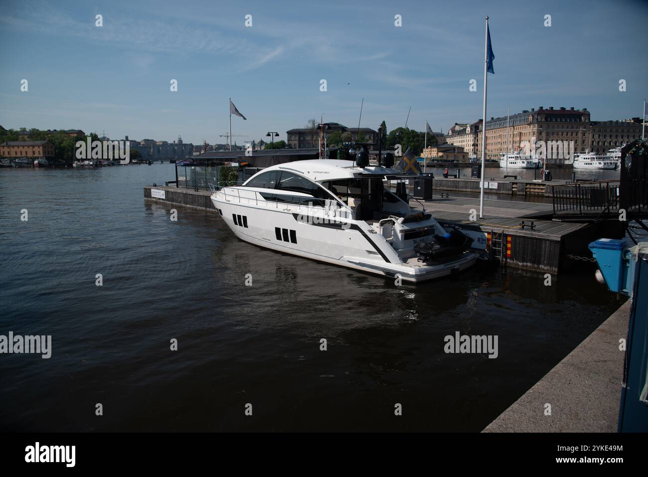 Nice Luxury Yacht in Stockholm Sweden Stock Photo - Alamy
