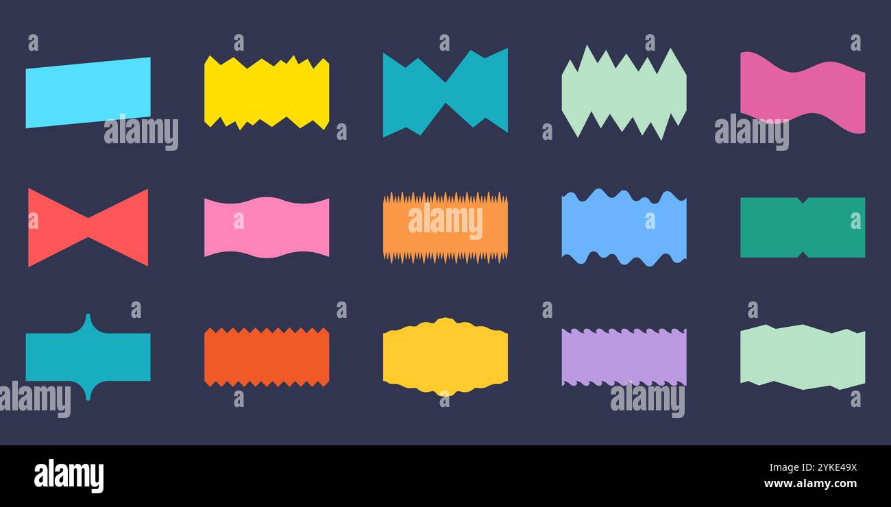 Abstract Colorful Simple Shapes Set. Geometric Design Elements for ...