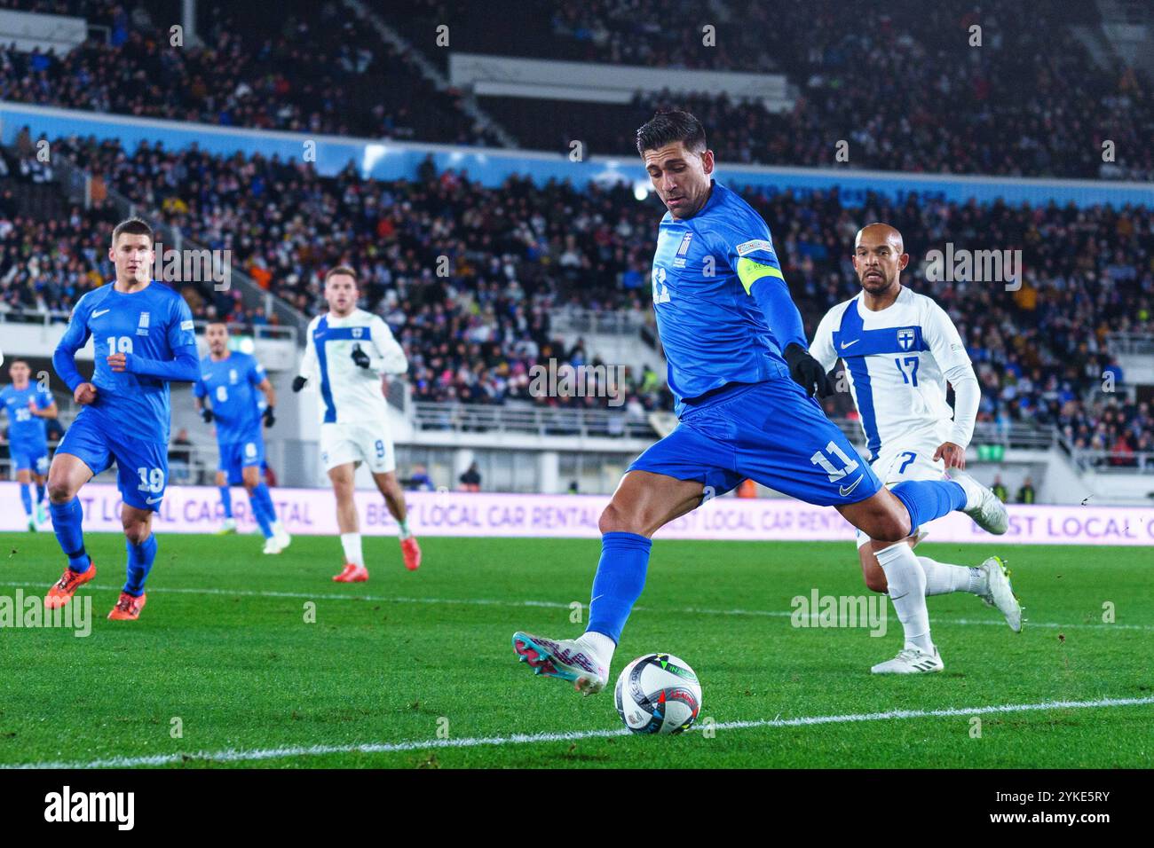 Helsinki, Finland. 17th Nov 2024. Tasos Bakasetas of Greece during the ...