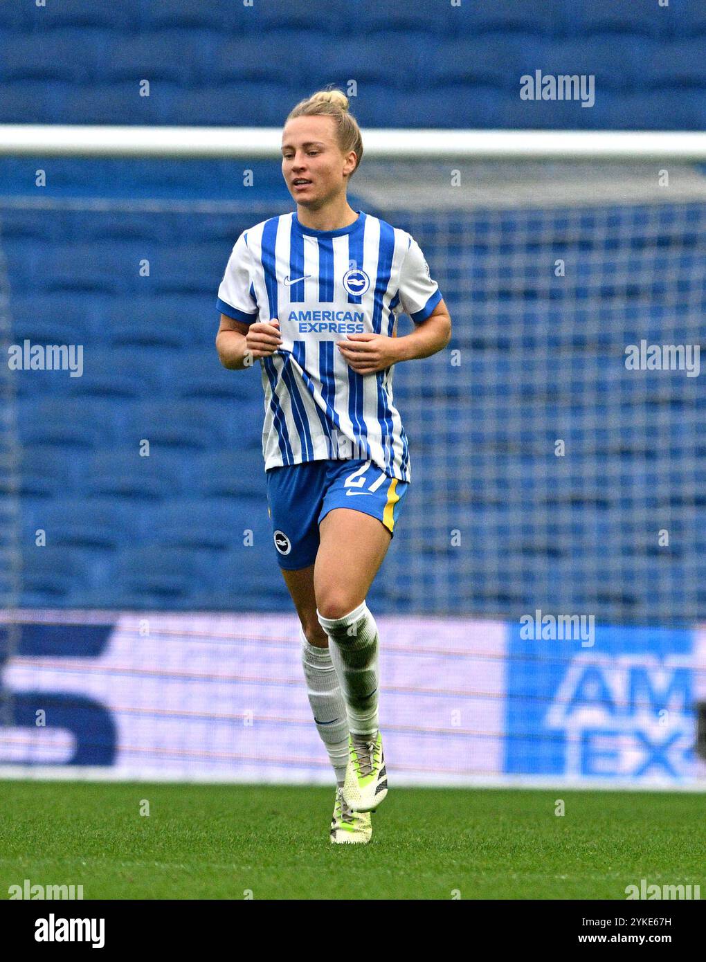 Brighton UK 16th November 2024 - Rachel McLaughlin of Brighton during ...