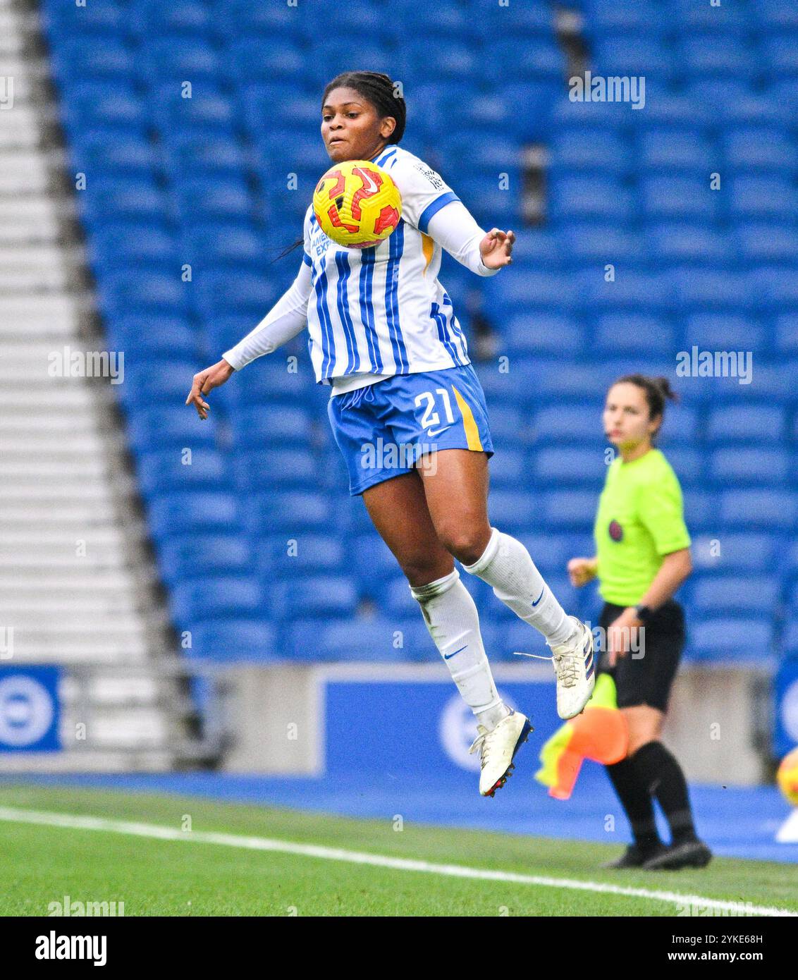 Brighton UK 16th November 2024 - Madison Haley of Brighton during the ...