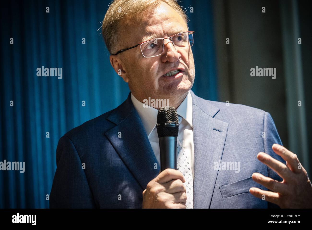 EINDHOVEN - CEO Ton Hillen (construction company Heijmans) during the ...