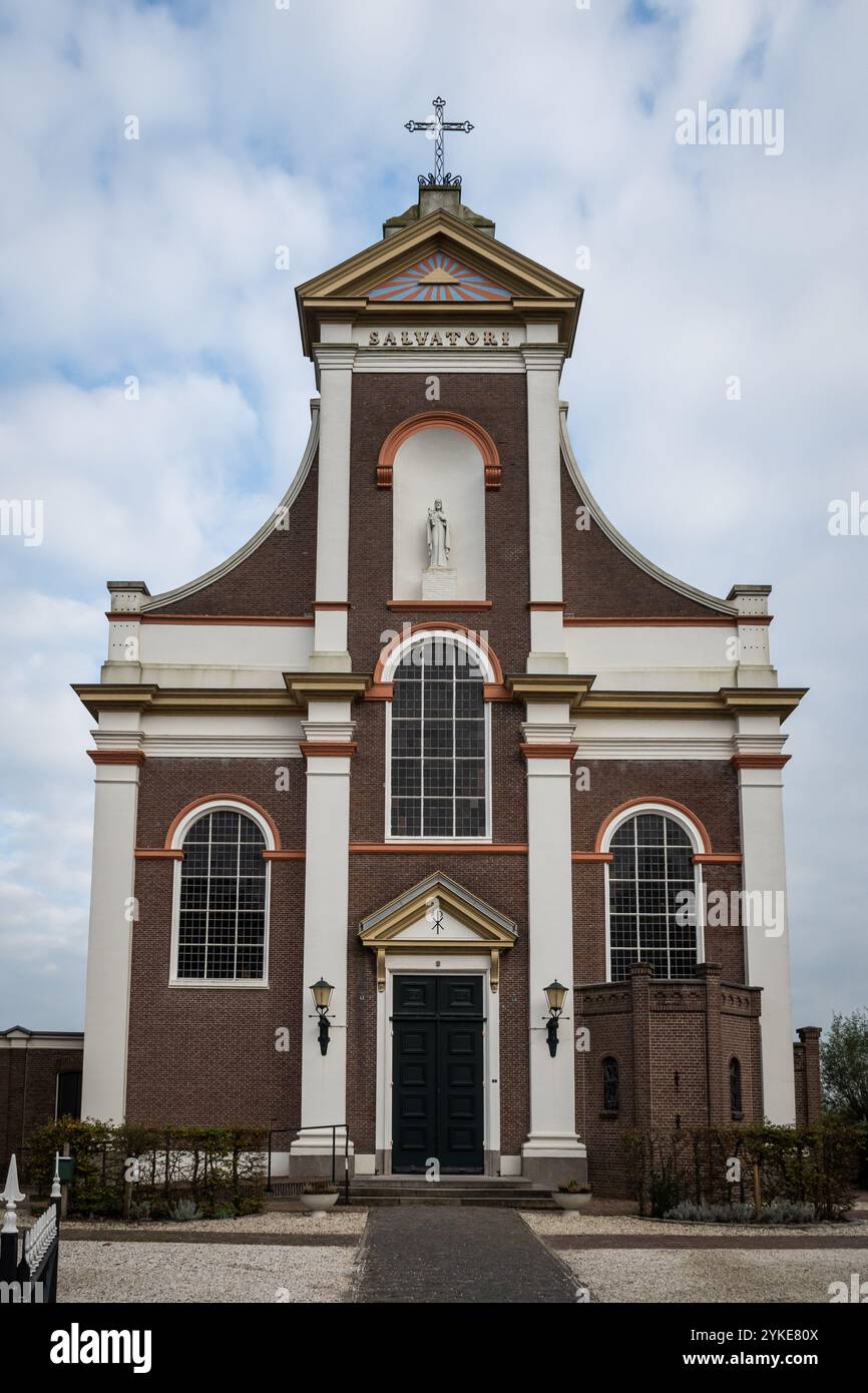 St Barnabas Church single nave hall in Dutch Haastrecht Netherlands ...