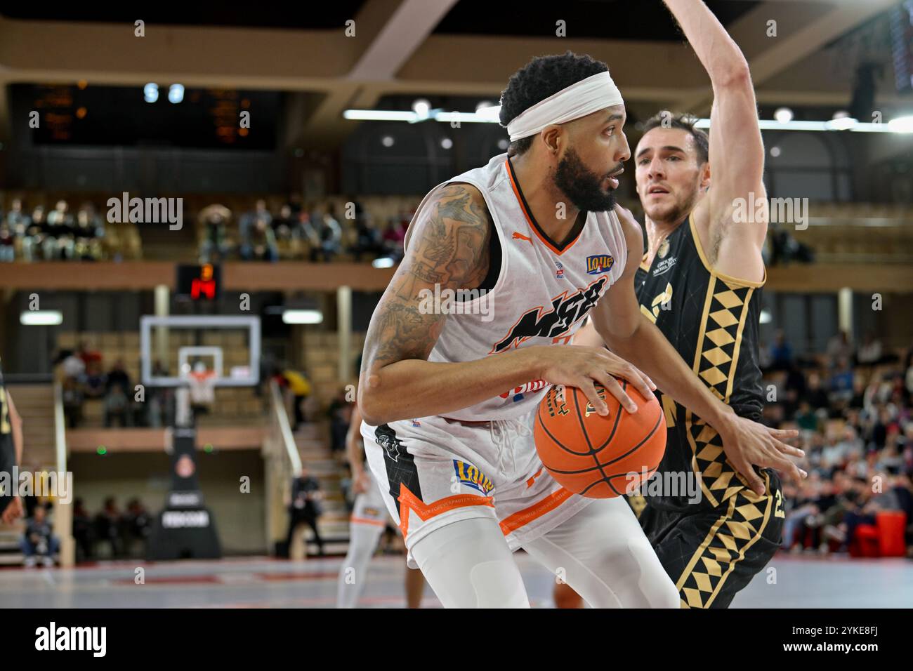 Monaco, Monaco. 17th Nov, 2024. Le Mans player #35 Tashawn Thomas and ...