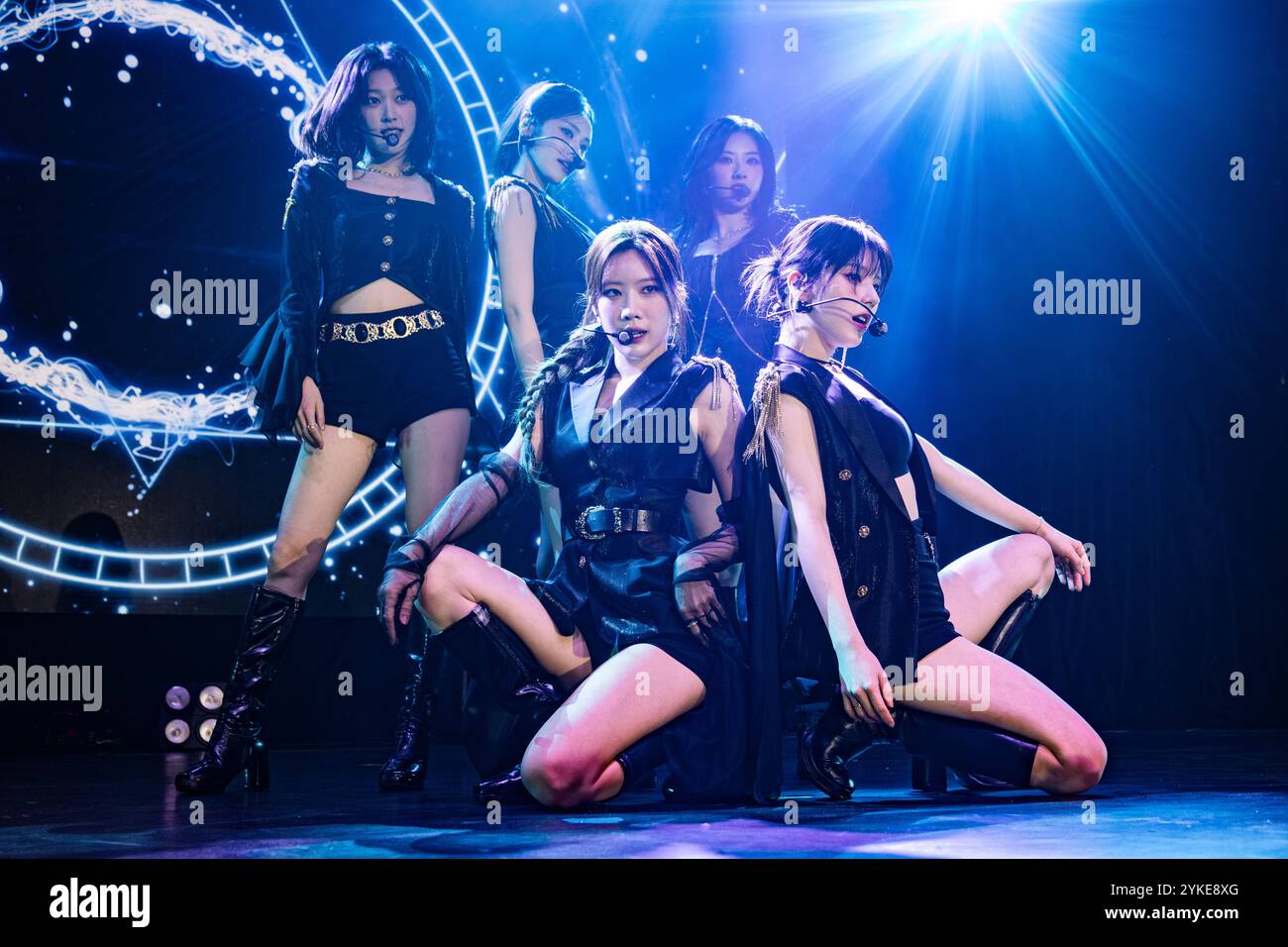 Barcelona, Spain. OCTOBER 26. ARTMS K-Pop band perform on stage during ...