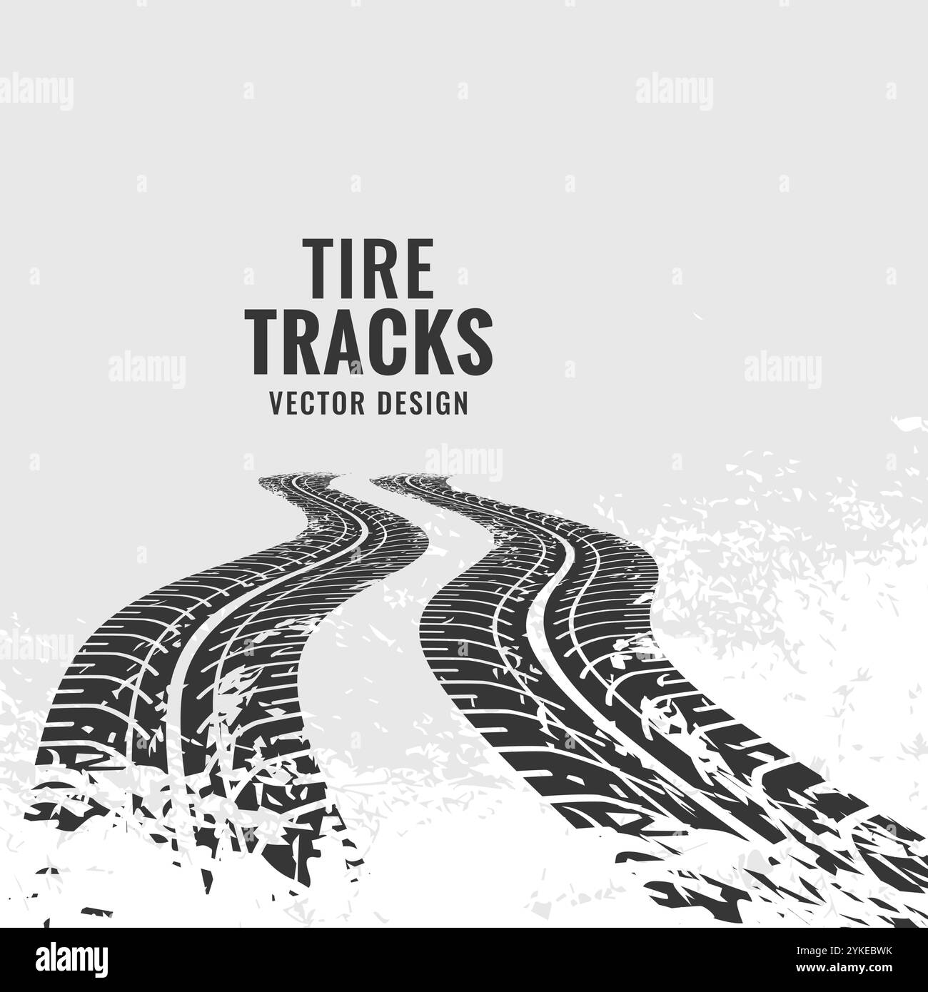 Mud tyre tire tracks Stock Vector Images - Alamy