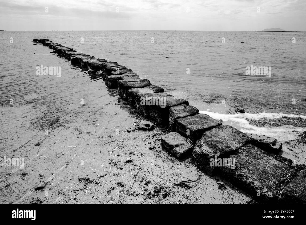 Trapani pier Black and White Stock Photos & Images - Alamy
