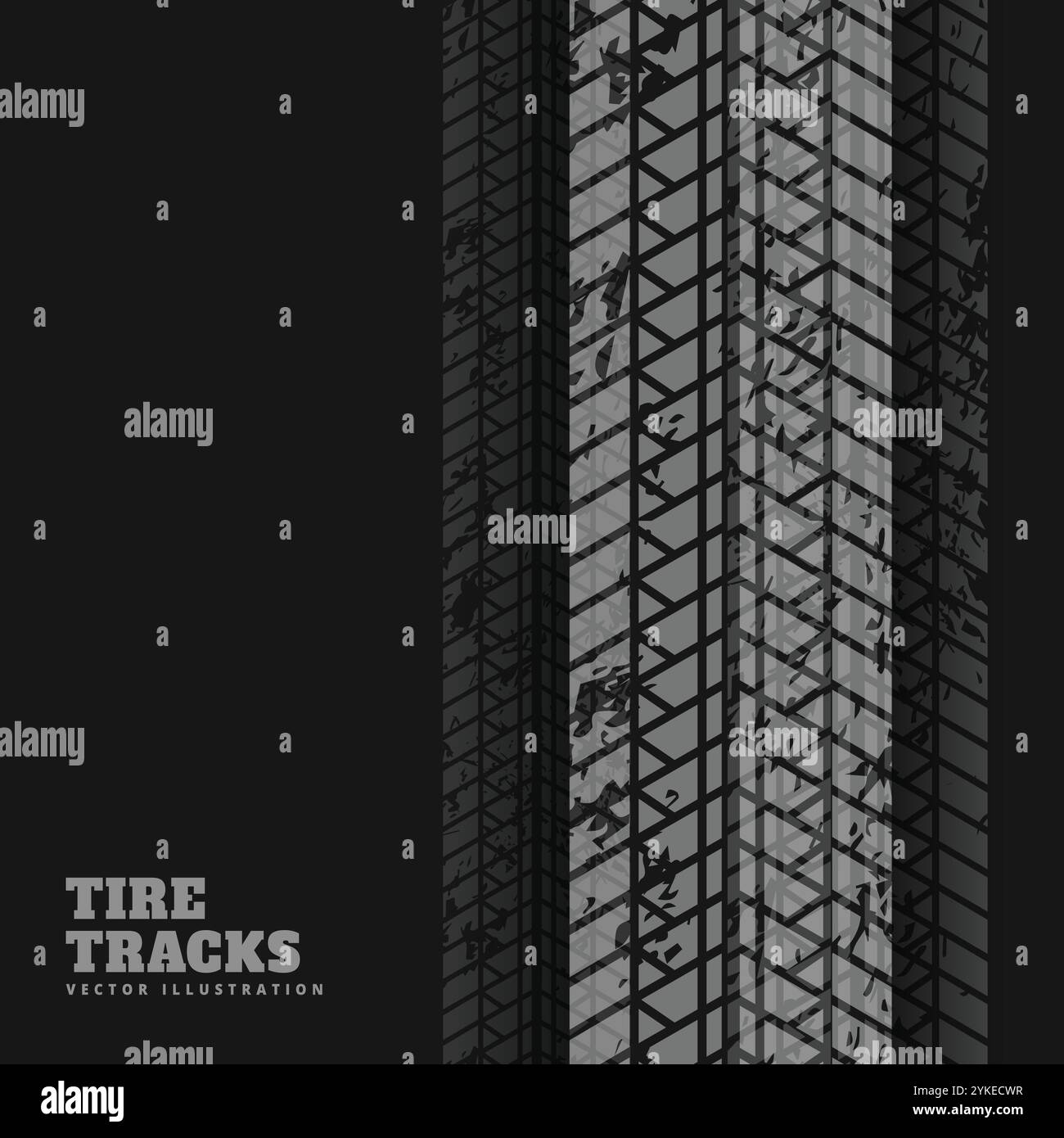 abstract black background with tire print marks Stock Vector Image ...
