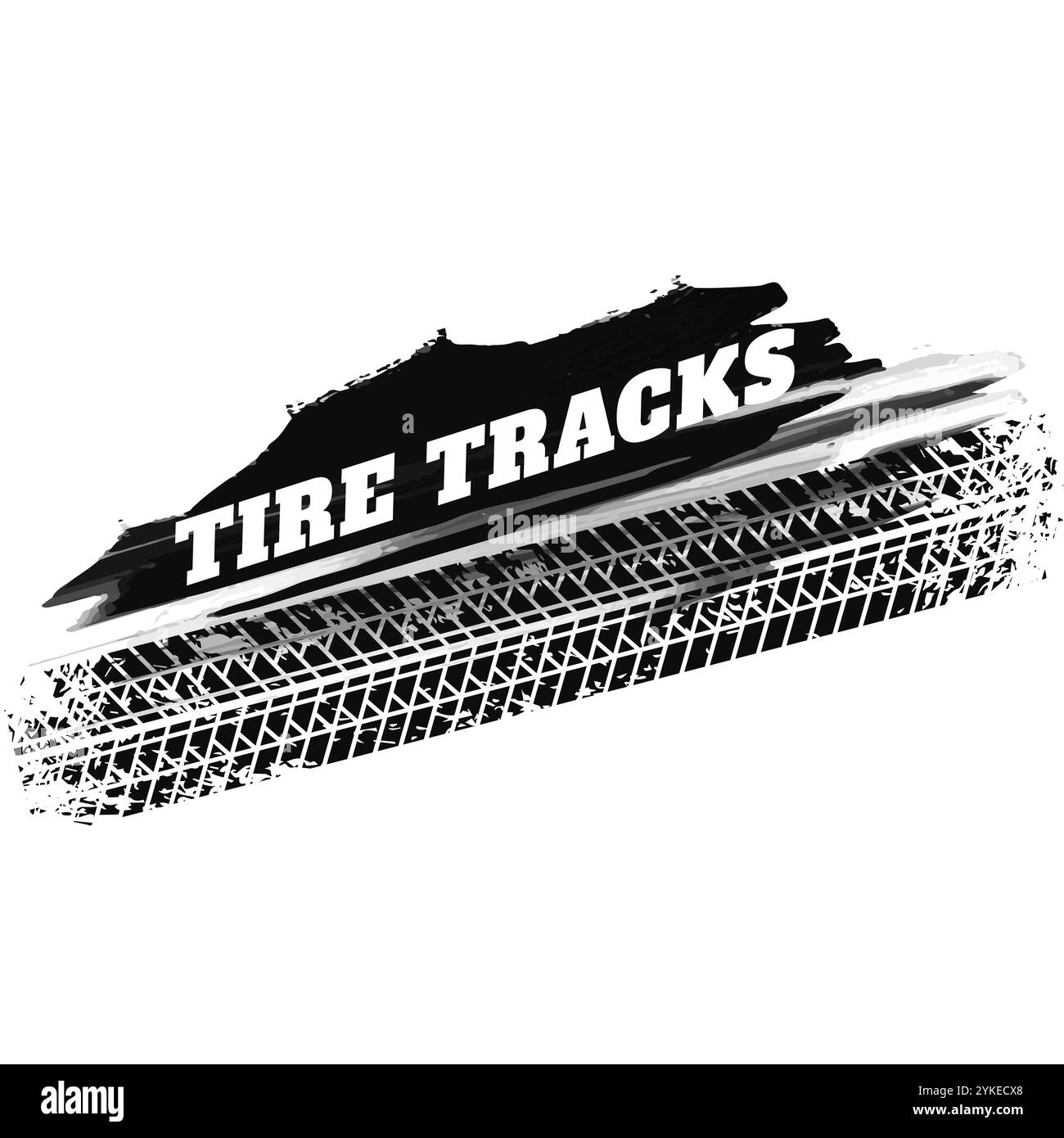 grunge black tire track print marks background Stock Vector Image & Art ...