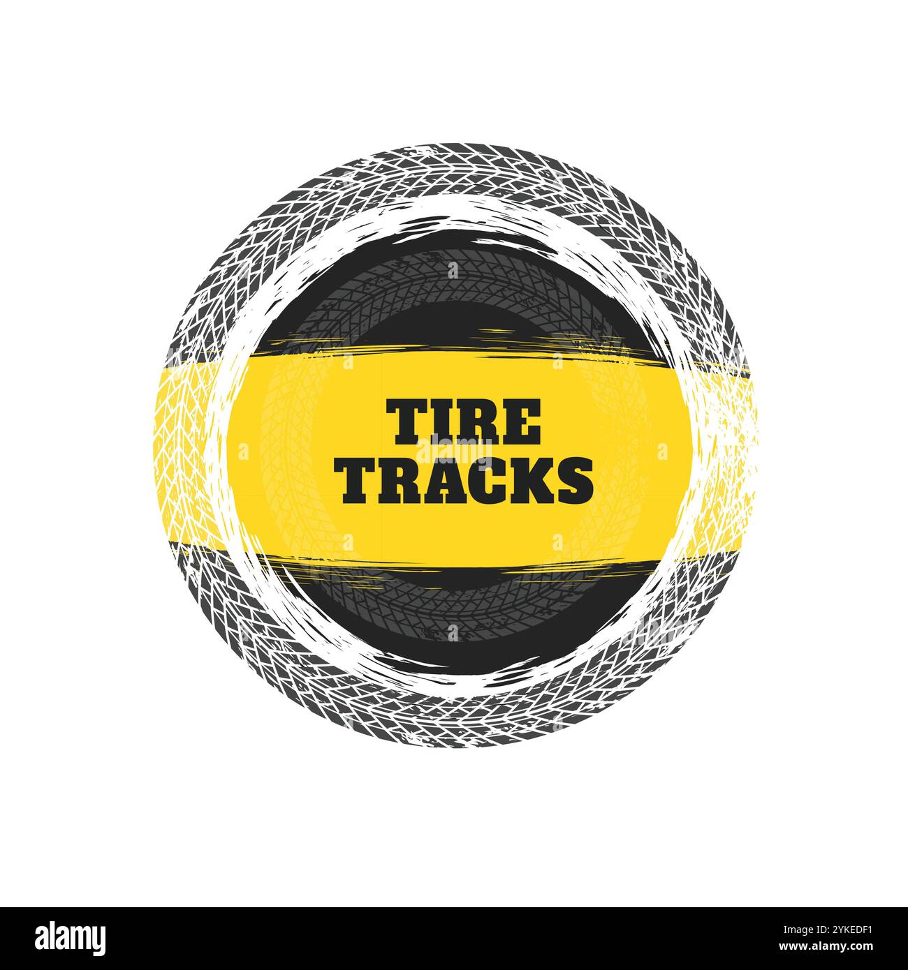 Mud tyre tire tracks Cut Out Stock Images & Pictures - Alamy