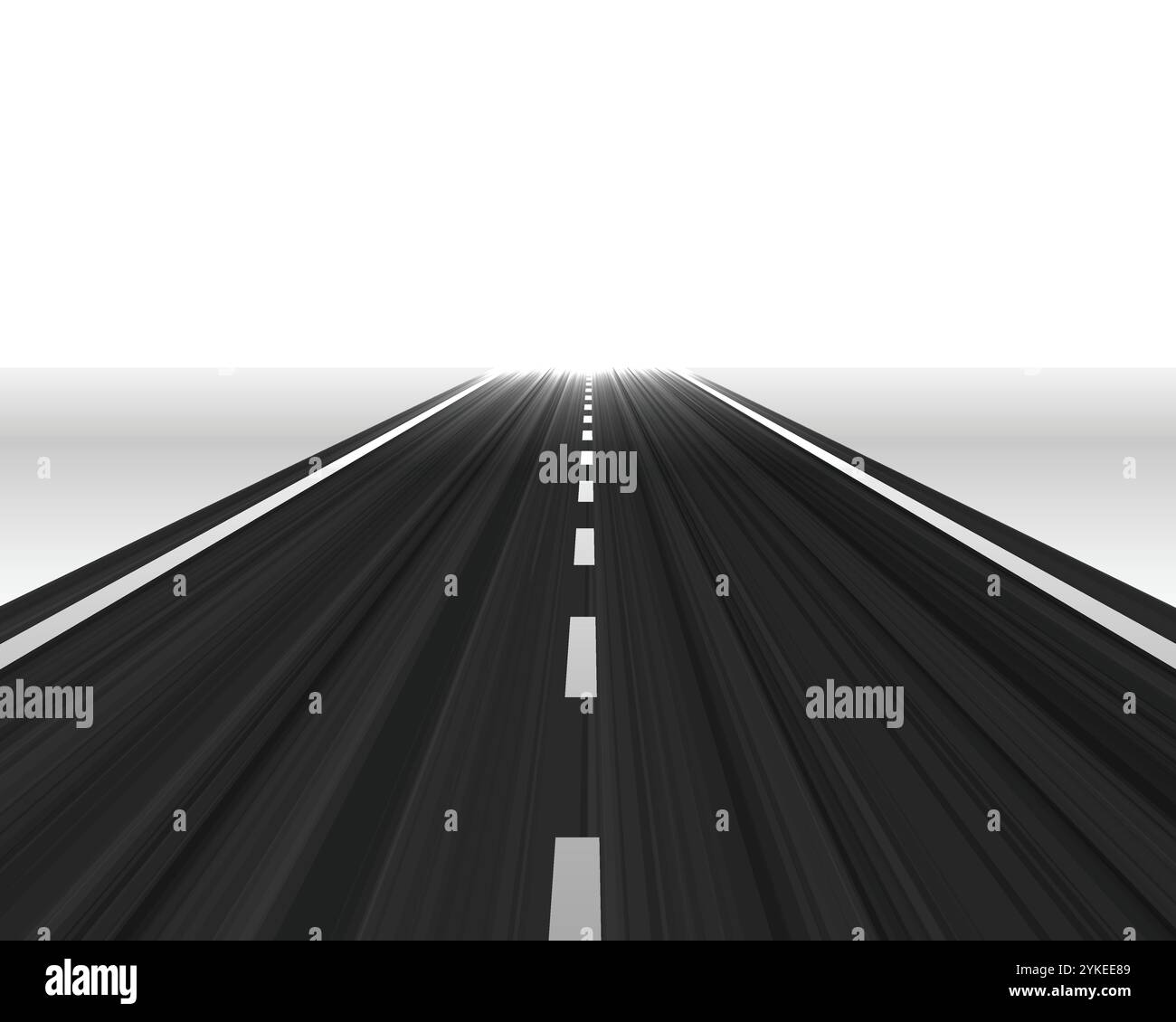 Road towards the horizon Stock Vector Images - Alamy