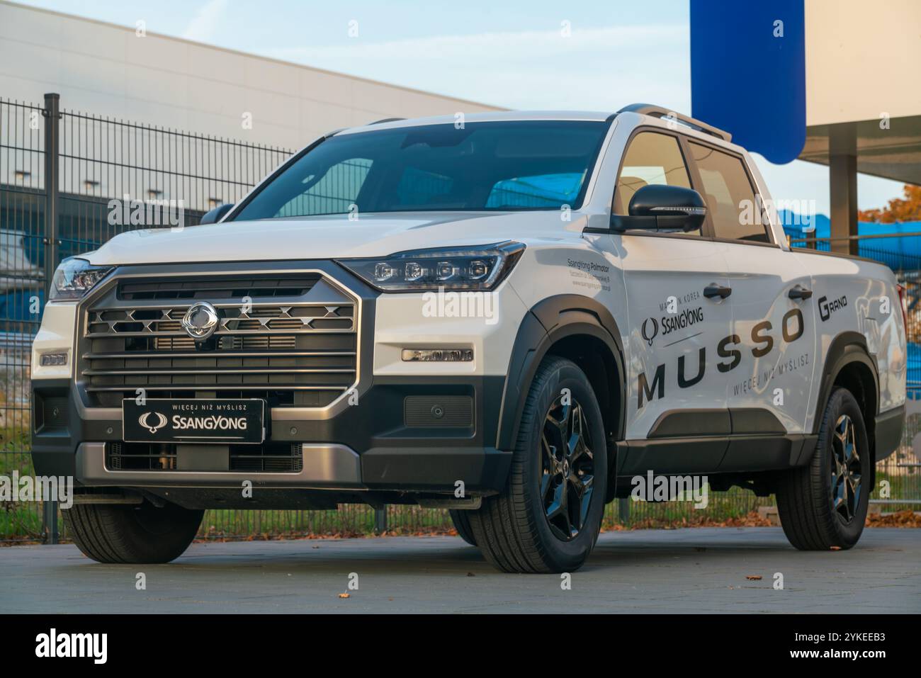 new SsangYong Musso pick-up truck Stock Photo - Alamy