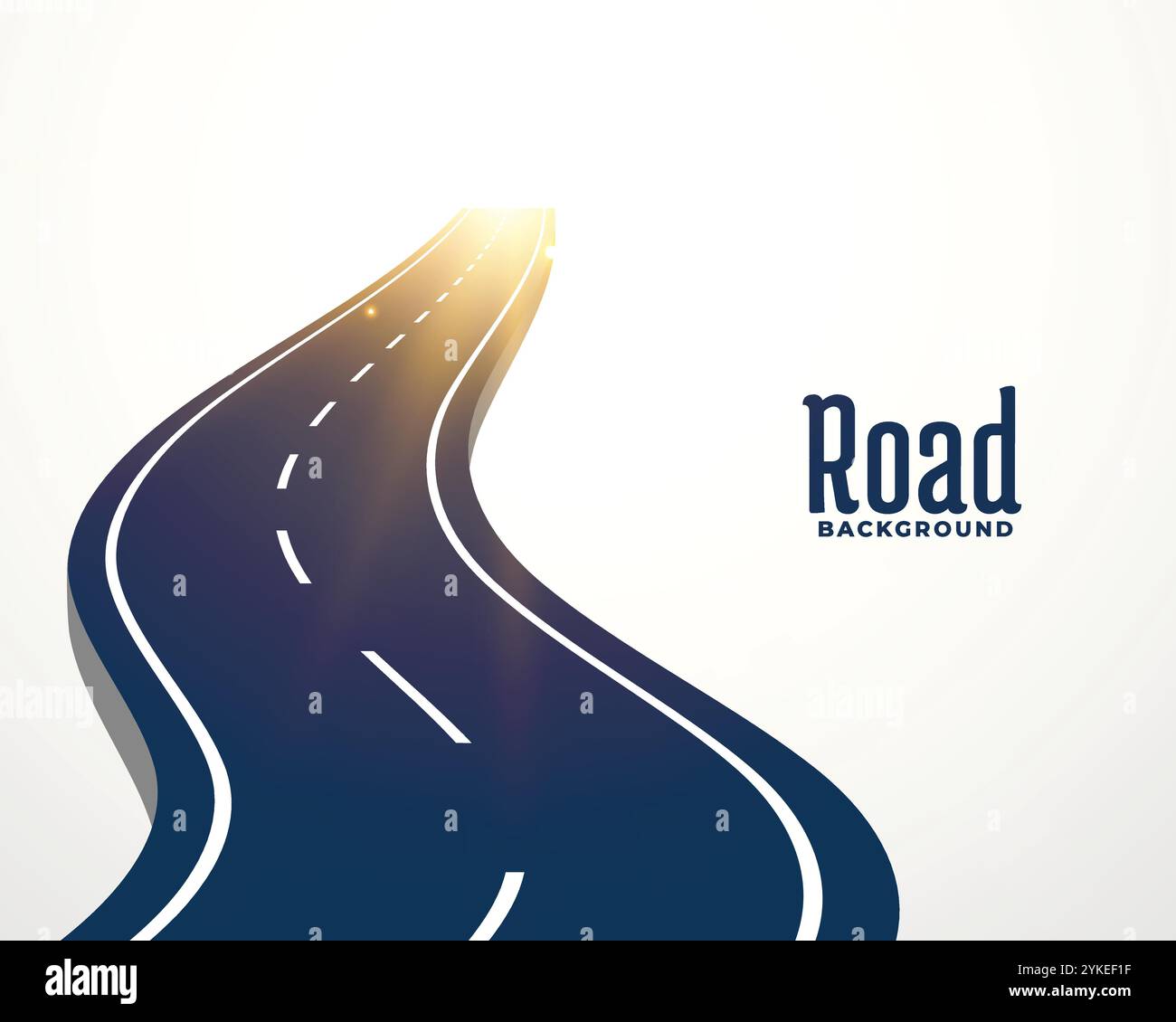 Winding route, path Stock Vector Images - Alamy