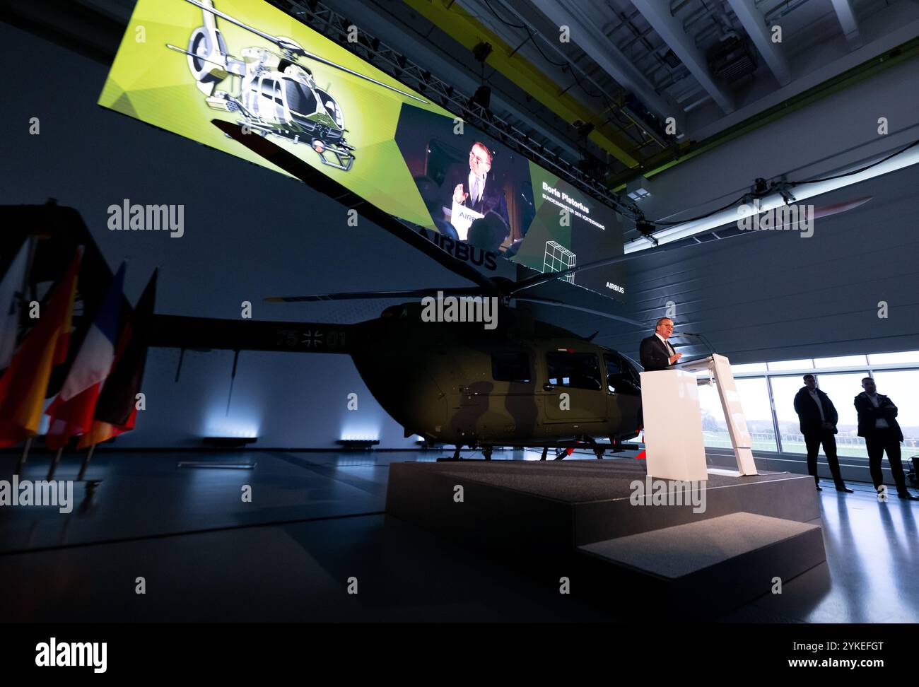 18 November 2024, Bavaria, Donauwörth: Boris Pistorius (SPD), Federal ...