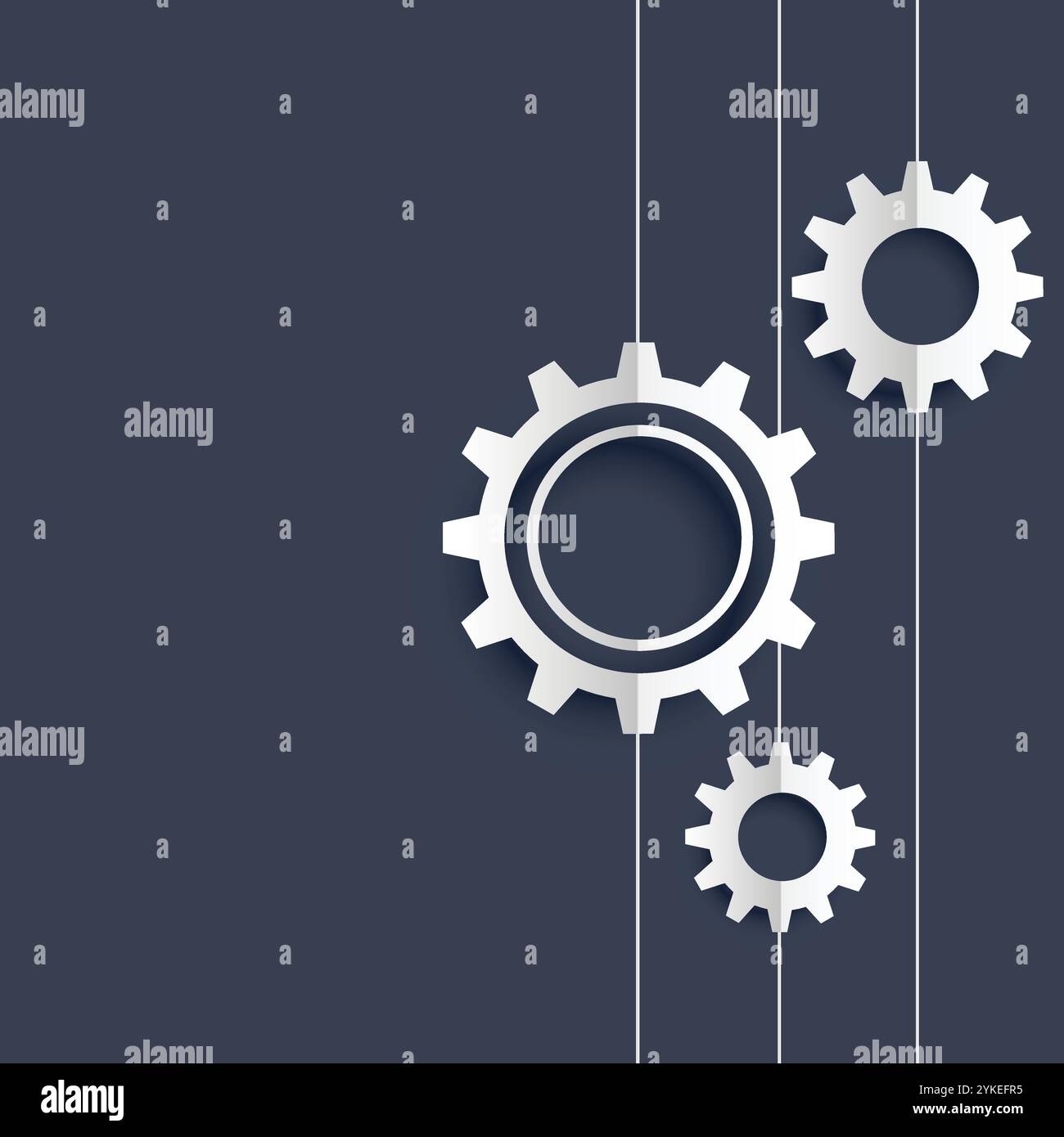 abstract gears background with text space Stock Vector Image & Art - Alamy