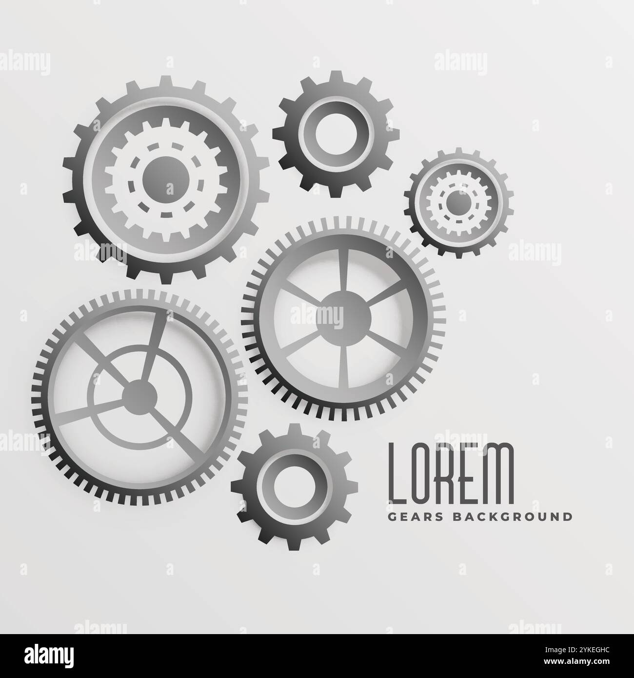 abstract 3d gears background in different styles Stock Vector Image ...