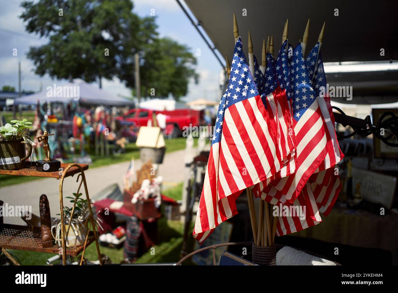 A group of American flags Stock Photo - Alamy