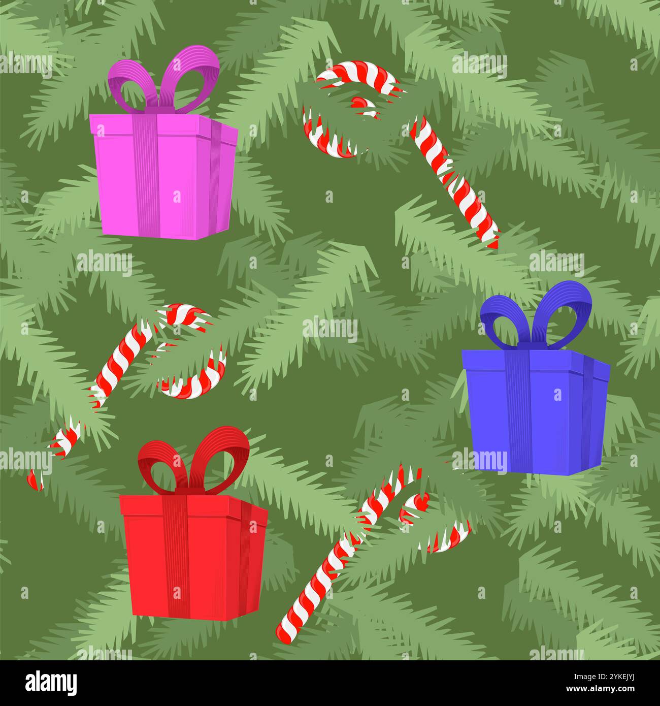 Seamless pattern xmas ornaments hi-res stock photography and images - Alamy