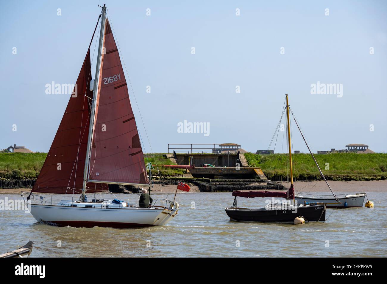 sailing on the river Ore Orford Suffolk Stock Photo - Alamy
