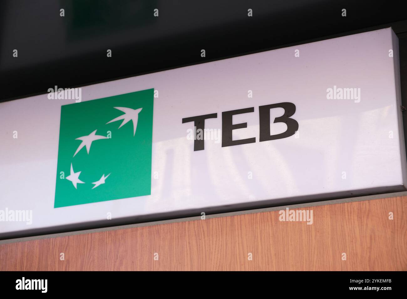 Istanbul,Turkey-Sep.27th 2024:Türk Ekonomi Bankası (TEB) bank logo ...