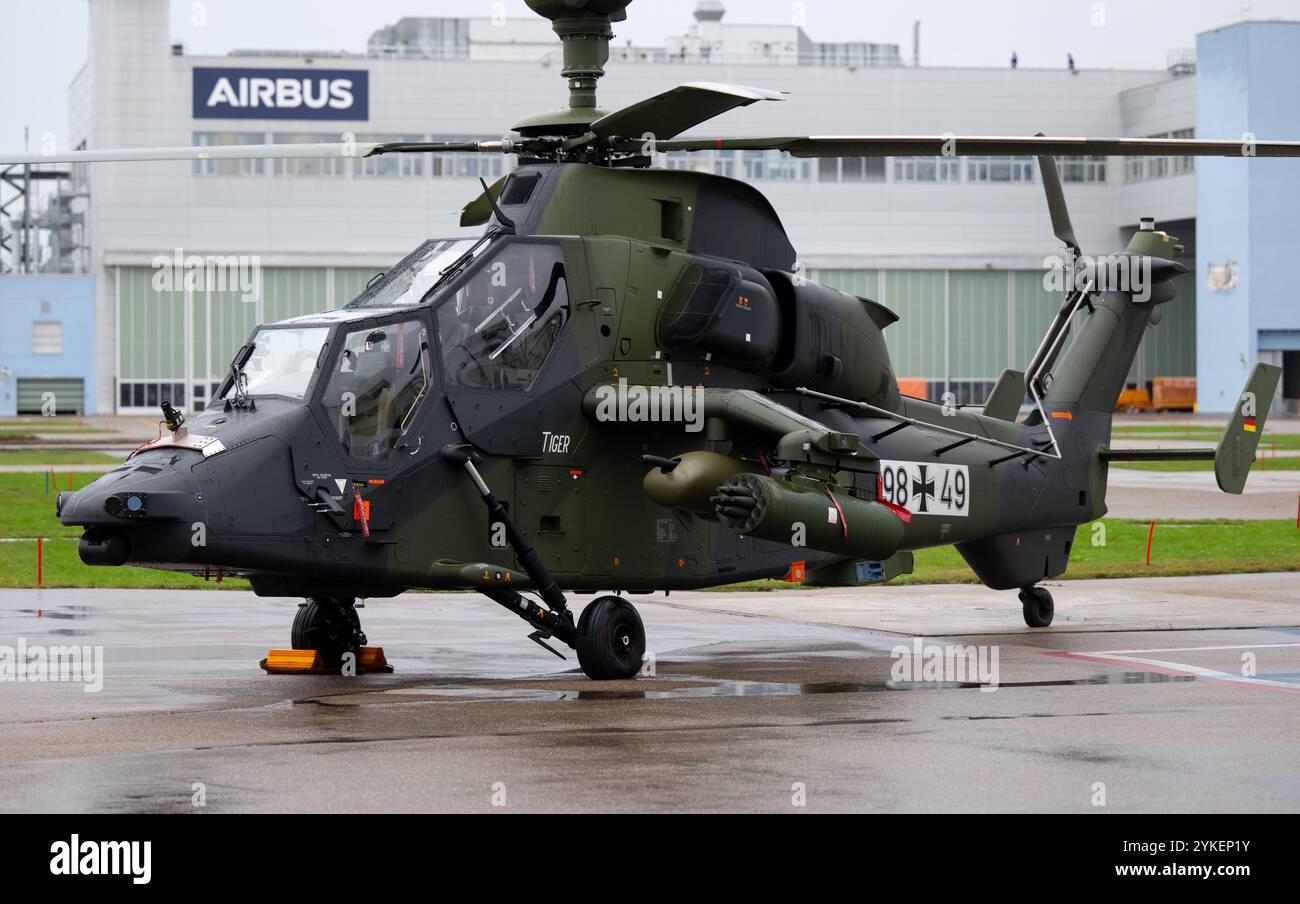 18 November 2024, Bavaria, Donauwörth: A Tiger helicopter stands at ...