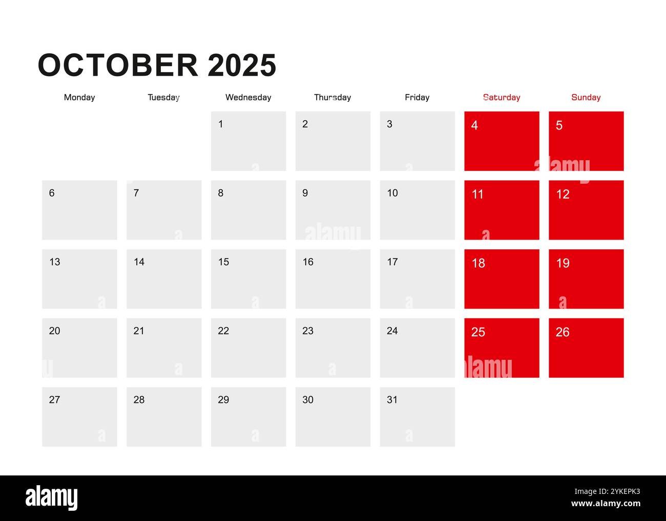 2025 calendar monthly travel hi-res stock photography and images - Alamy