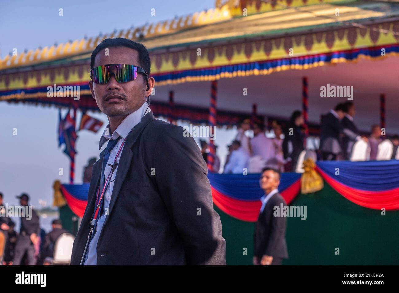 security guard for King Norodom Sihamoni during the Cambodian Water ...