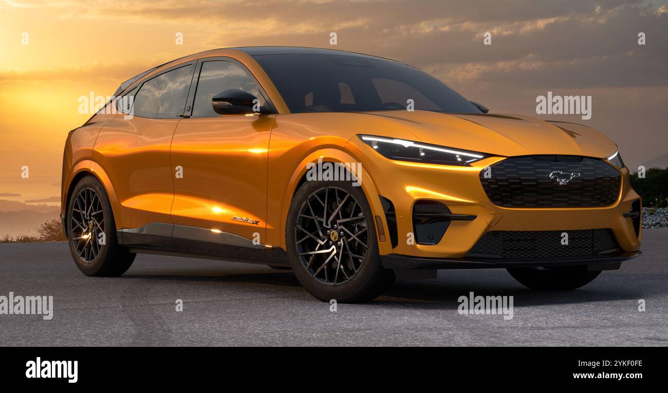 Electric Ford Mustang Mach-E GT Stock Photo - Alamy