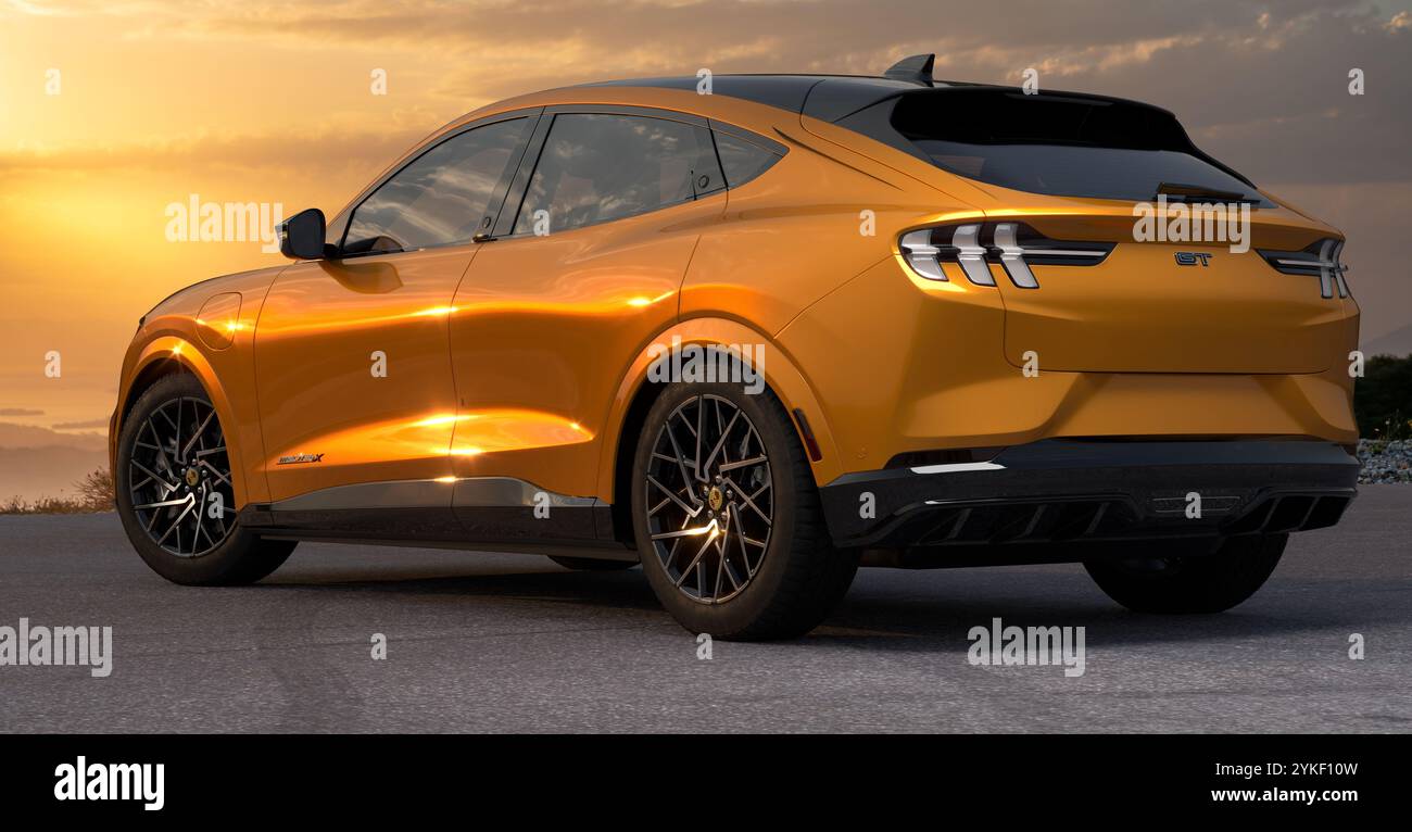 Electric Ford Mustang Mach-E GT Stock Photo - Alamy