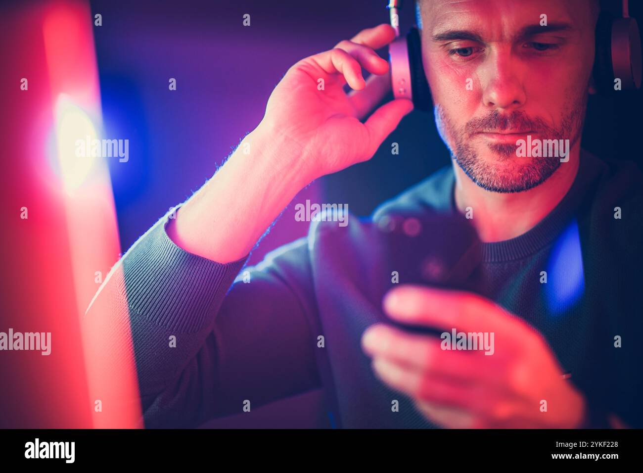 Dim lights man hi-res stock photography and images - Alamy