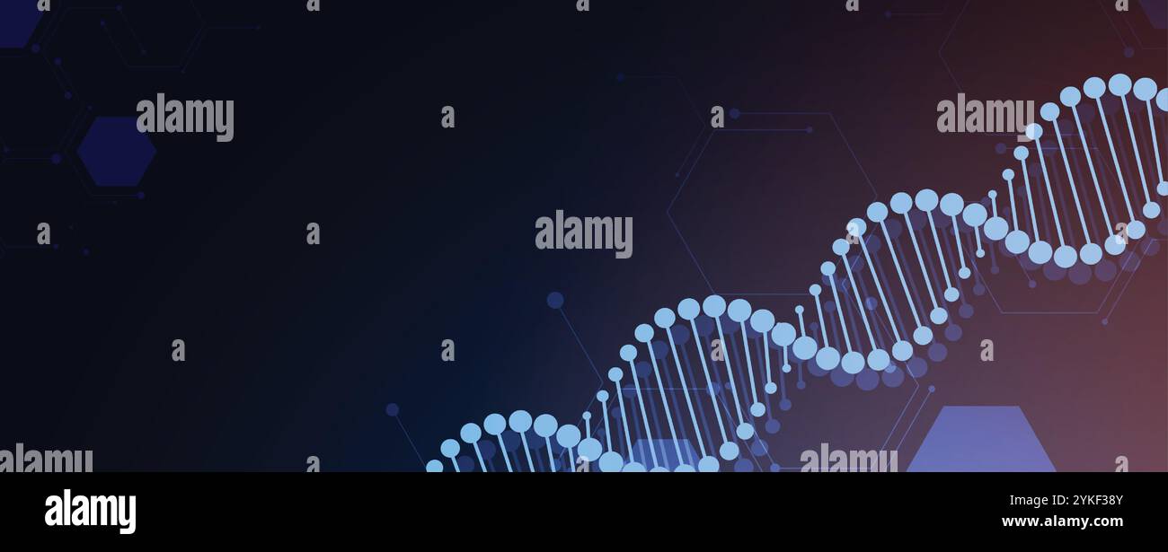 Abstract DNA technology. Science medical concept. Futuristic background ...