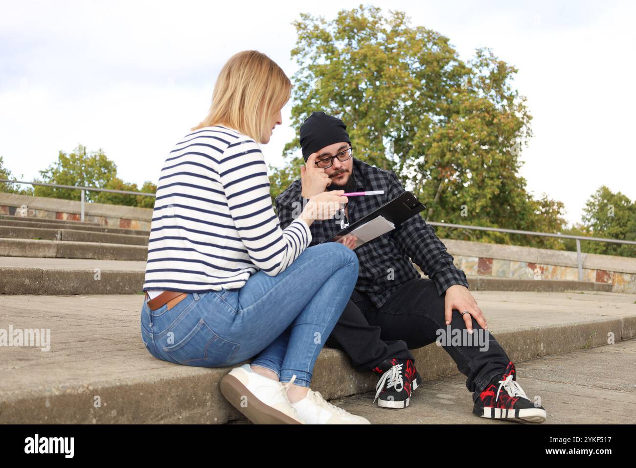 A trans man and female friend share a thoughtful conversation on city ...
