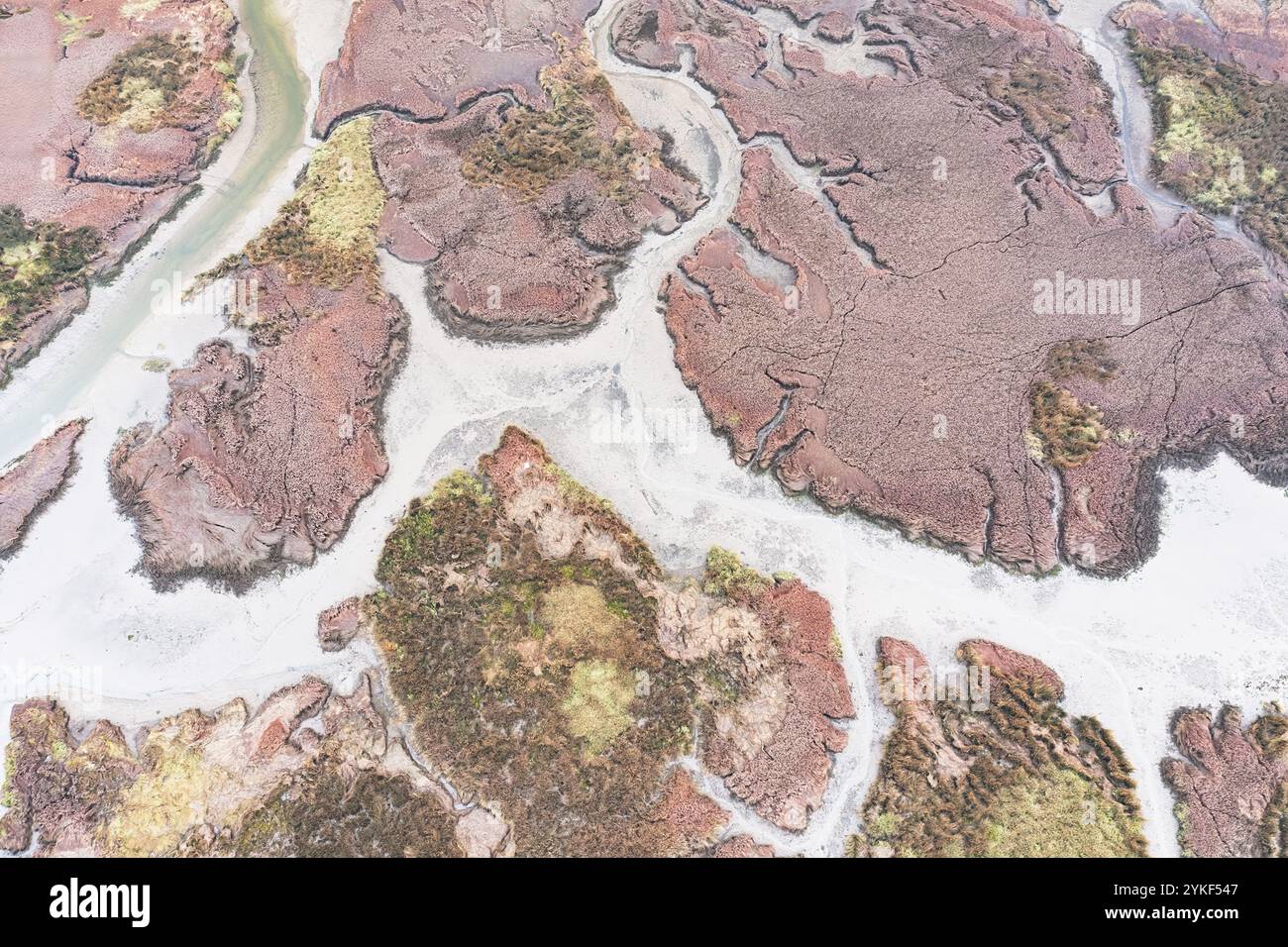 Captivating aerial view of the Ria del Eo as it meets the Cantabrian ...