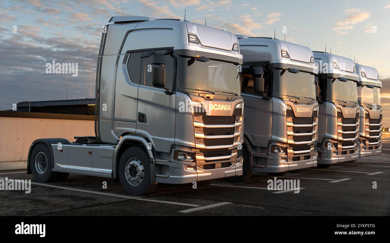 SCANIA S730 V8 Truck Tractor Stock Photo - Alamy