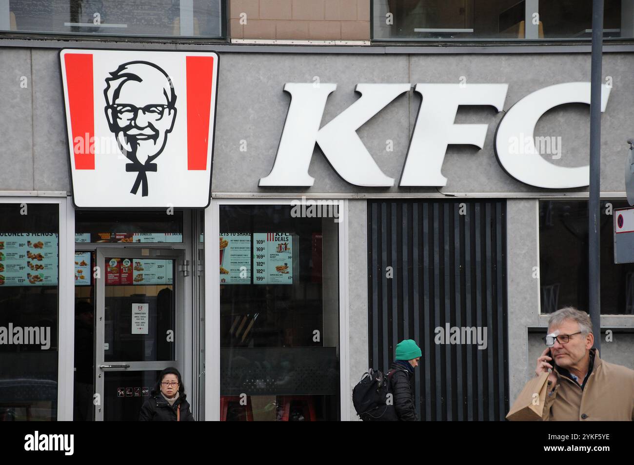 Copenhagen/ DenmarK/18 November 2024/ KFC kentucky fried chicken ...