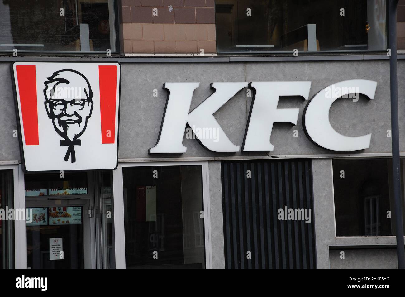Copenhagen/ DenmarK/18 November 2024/ KFC kentucky fried chicken ...