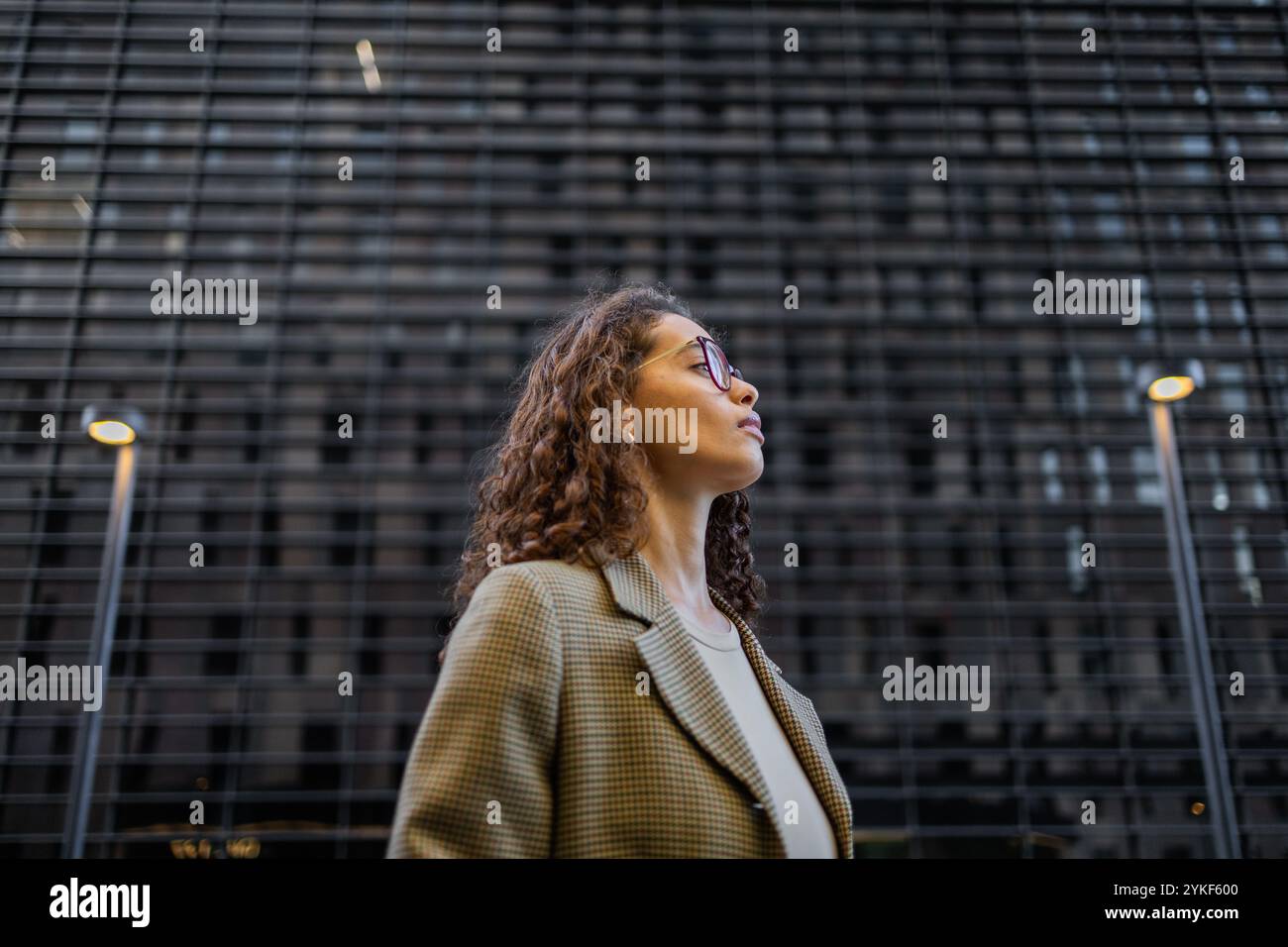 Young individual gazes confidently forward hi-res stock photography and images - Alamy