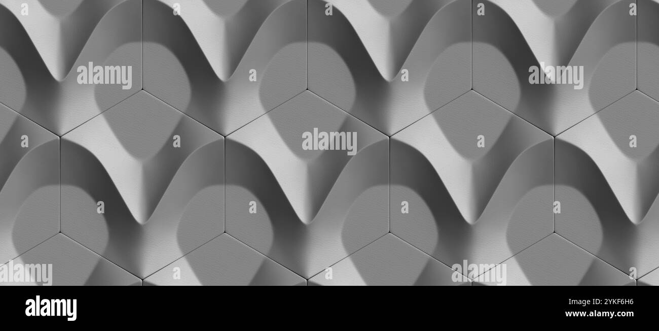 This image features an intricate 3D geometric pattern with seamless ...