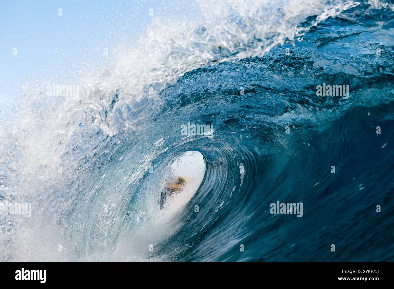 This stunning image captures the majestic beauty of an ocean wave ...