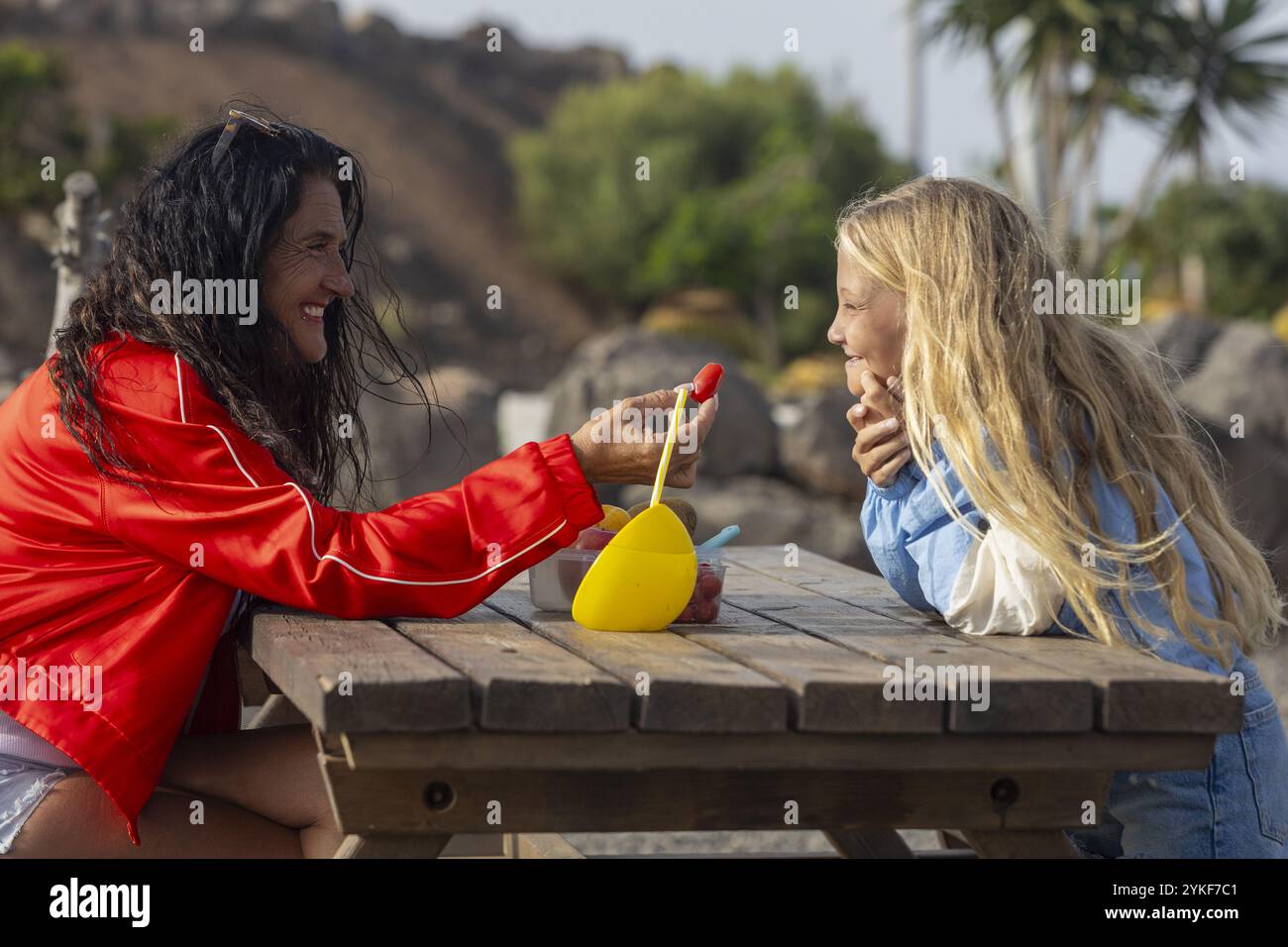 A woman and a girl with Stuve-Wiedemann syndrome enjoy a touching ...