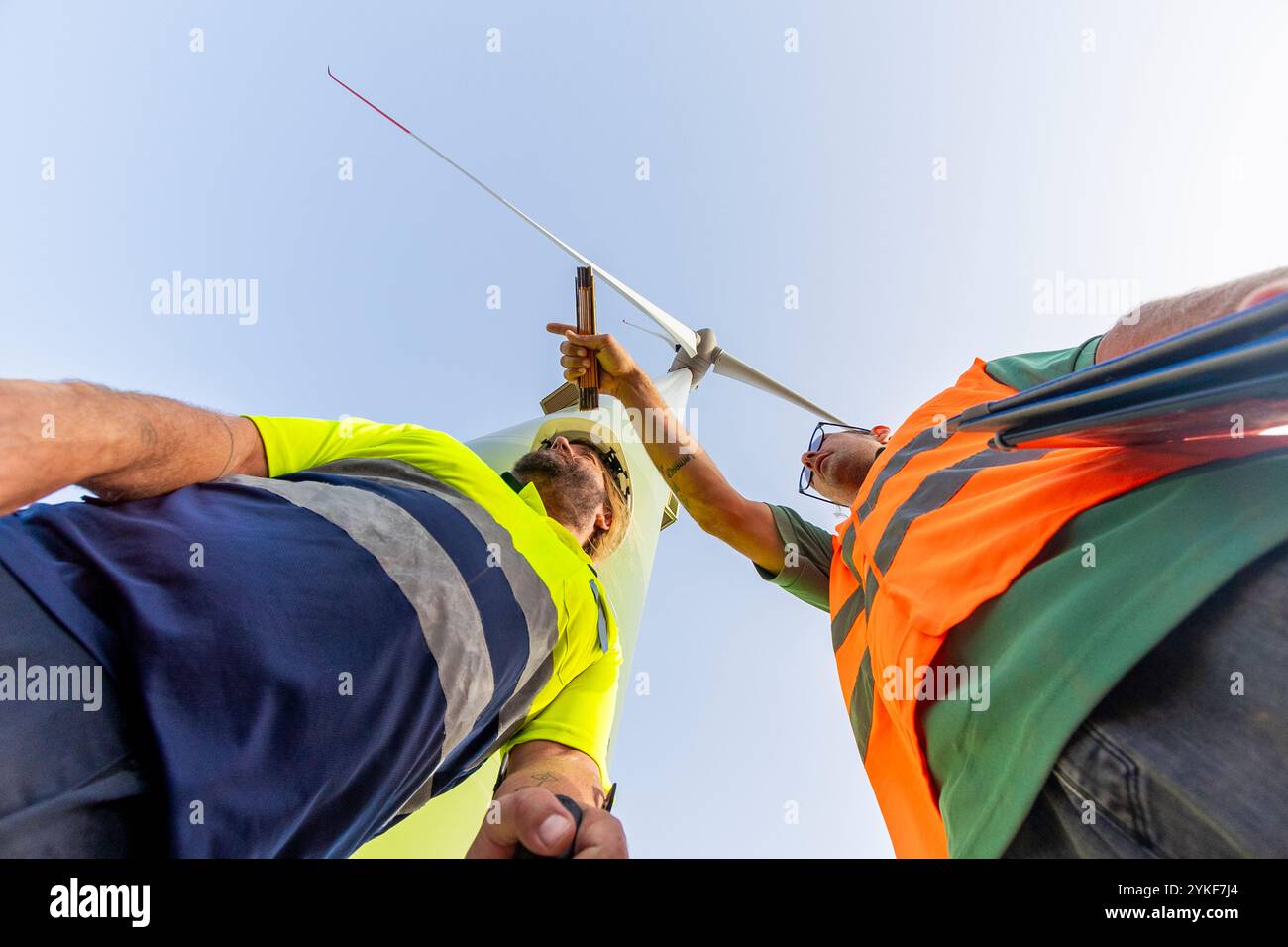 An inspiring image showing a disabled inspector, on a crutch, working ...
