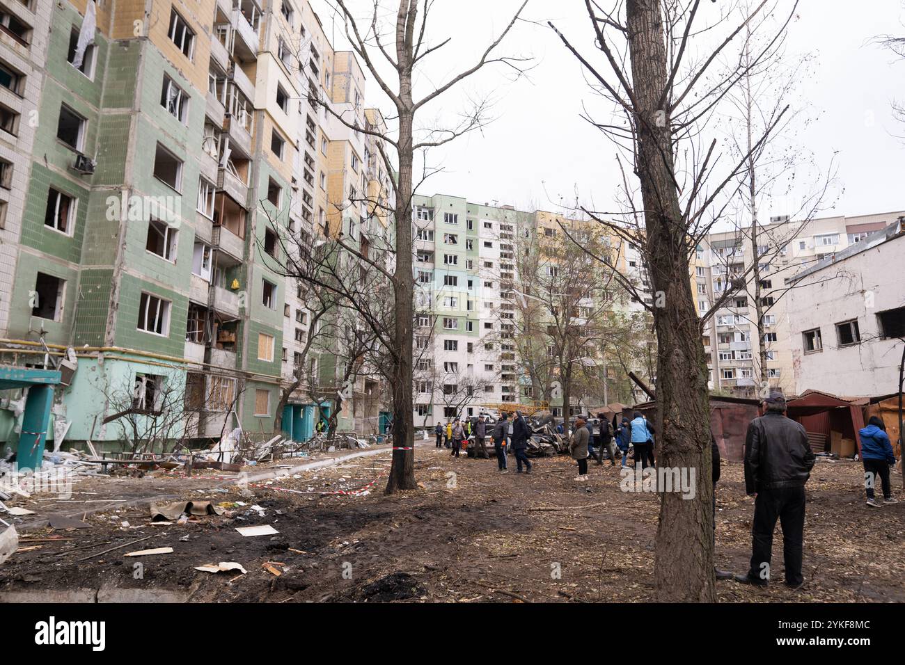 Russian Rocket attack on Sumy 17.11.2024 Stock Photo - Alamy