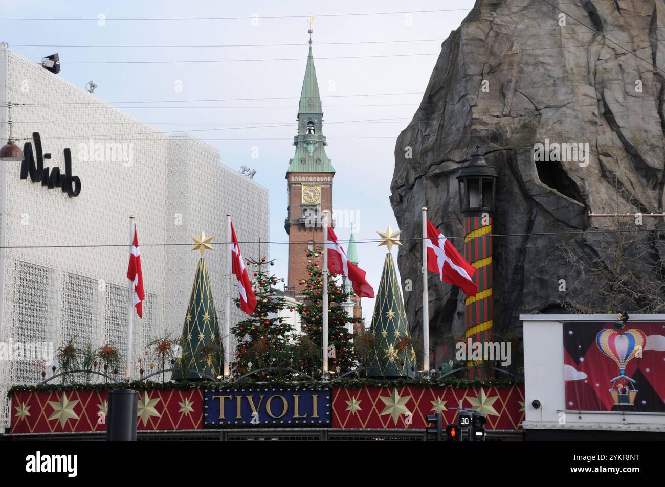 Copenhagen/ DenmarK/18 November 2024/ Jul i tivoli or chistms in tivoli ...