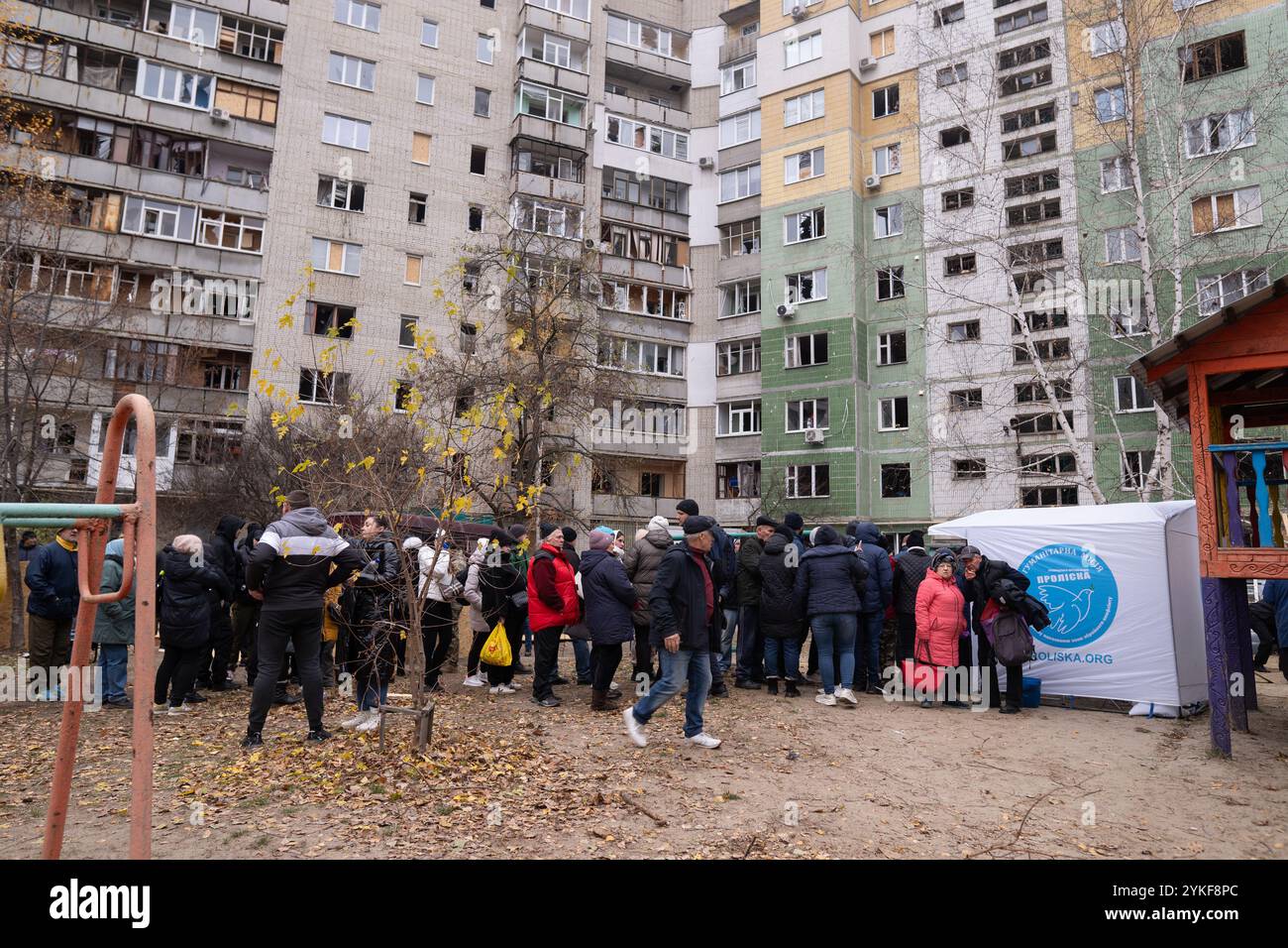 Russian Rocket attack on Sumy 17.11.2024 Stock Photo - Alamy