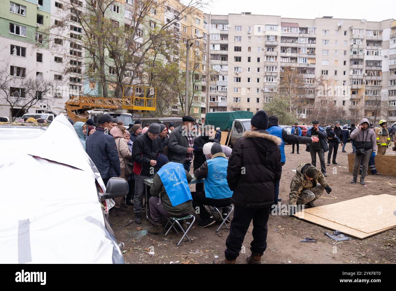 Russian Rocket attack on Sumy 17.11.2024 Stock Photo - Alamy